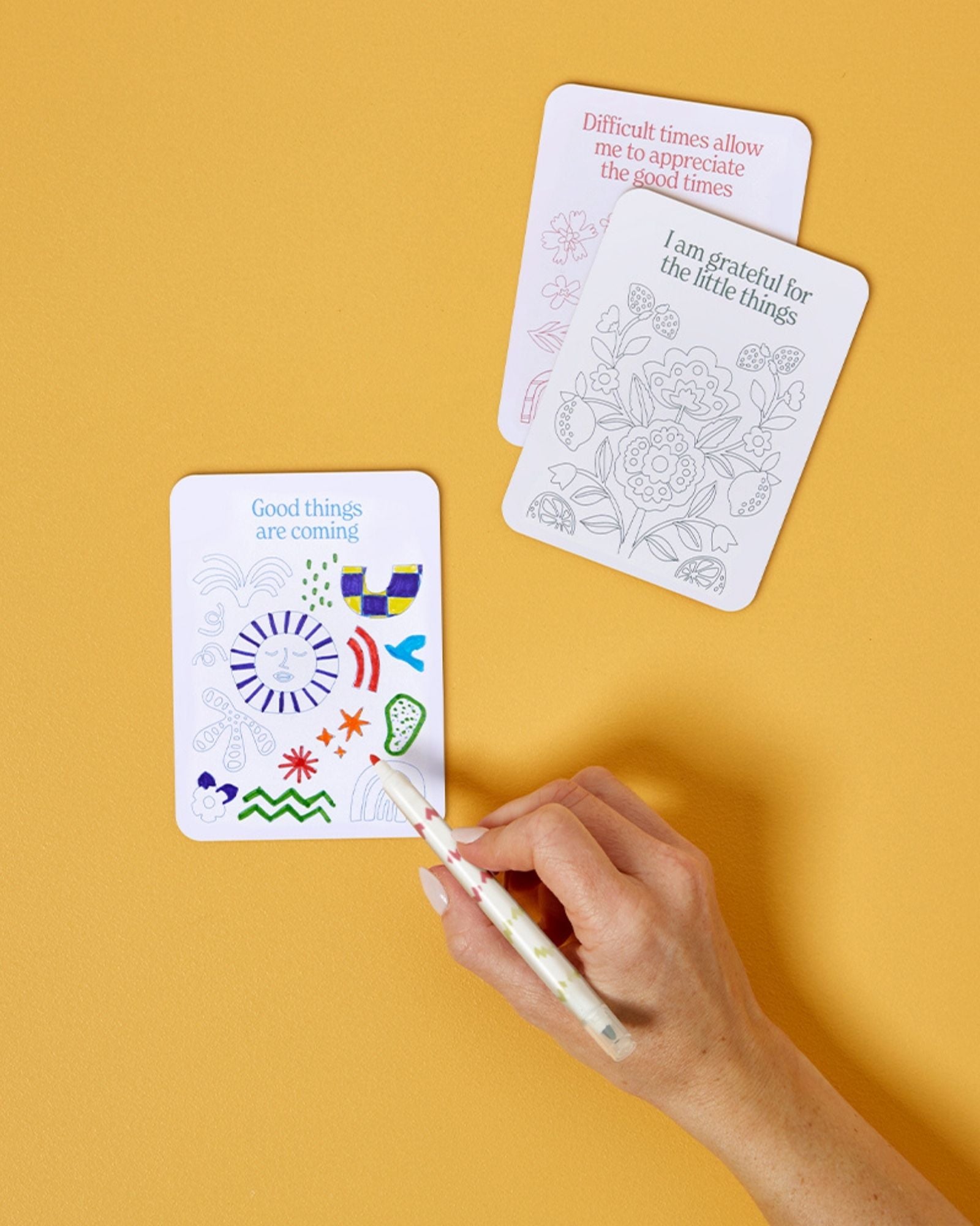 Colour Your Own Affirmation Cards Inspiring Diy Affirmation Art Journey Of Something