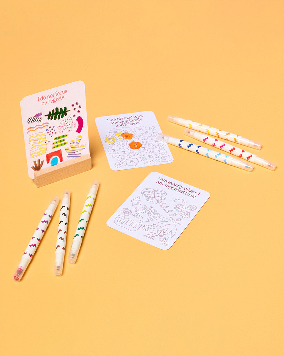 Colour Your Own Affirmation Cards 