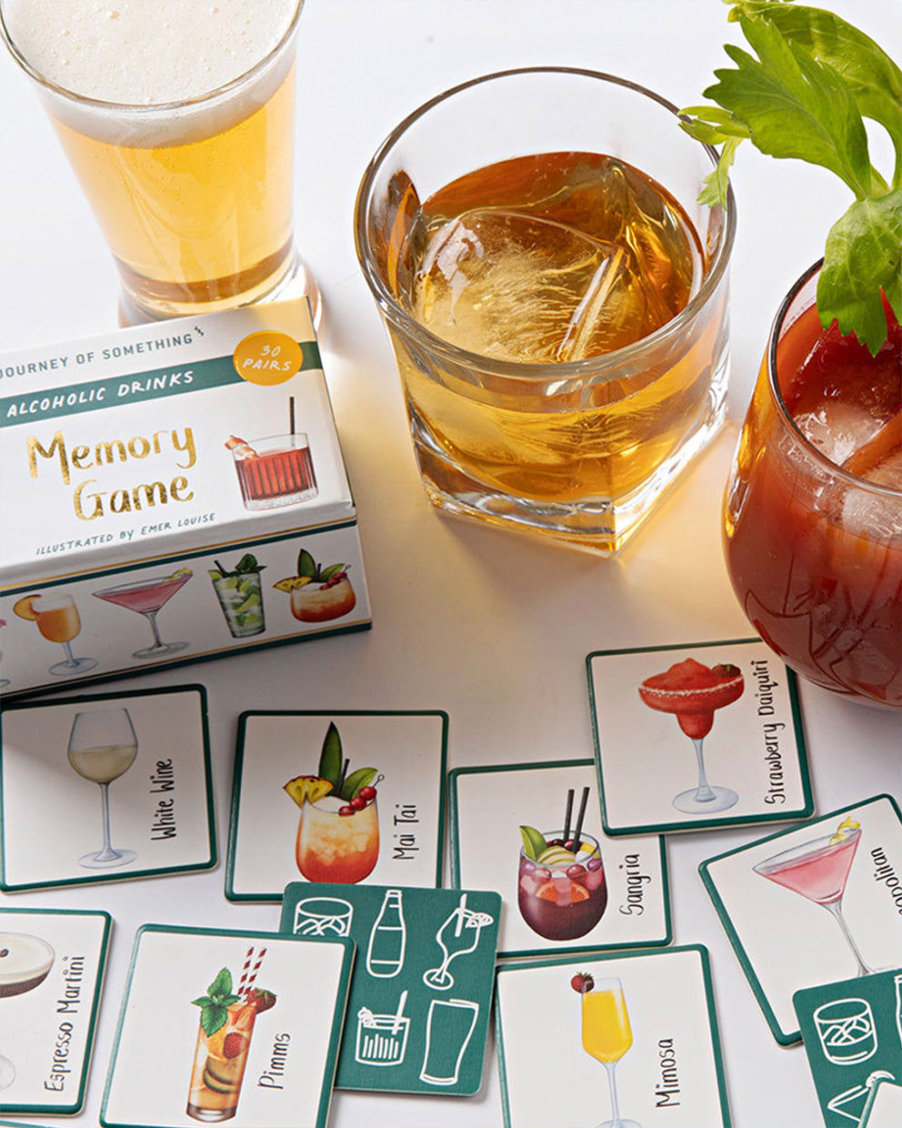Alcoholic Drinks Memory | Card Games | Adult Gift Ideas | Journey of ...