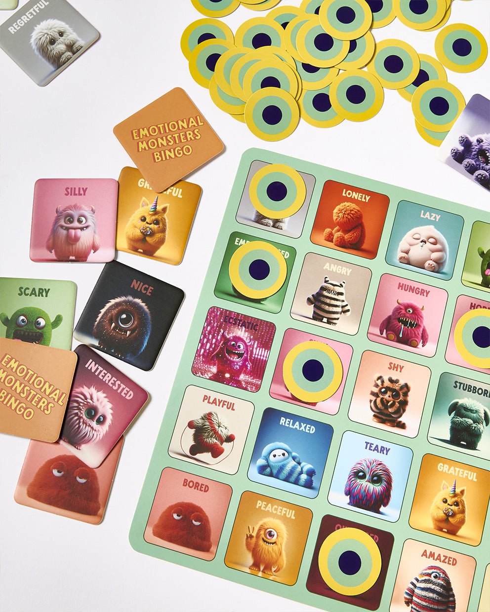 Emotional Monsters Bingo | Feelings Game for Kids & Families