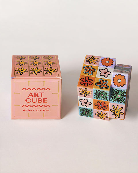 Rubik Art Cube | Flower Pop | Art Cubes | Journey of Something